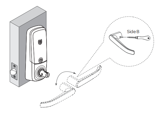 How to install the handle of the ULTRALOQ Latch 5/UL3 Series? – ULTRALOQ