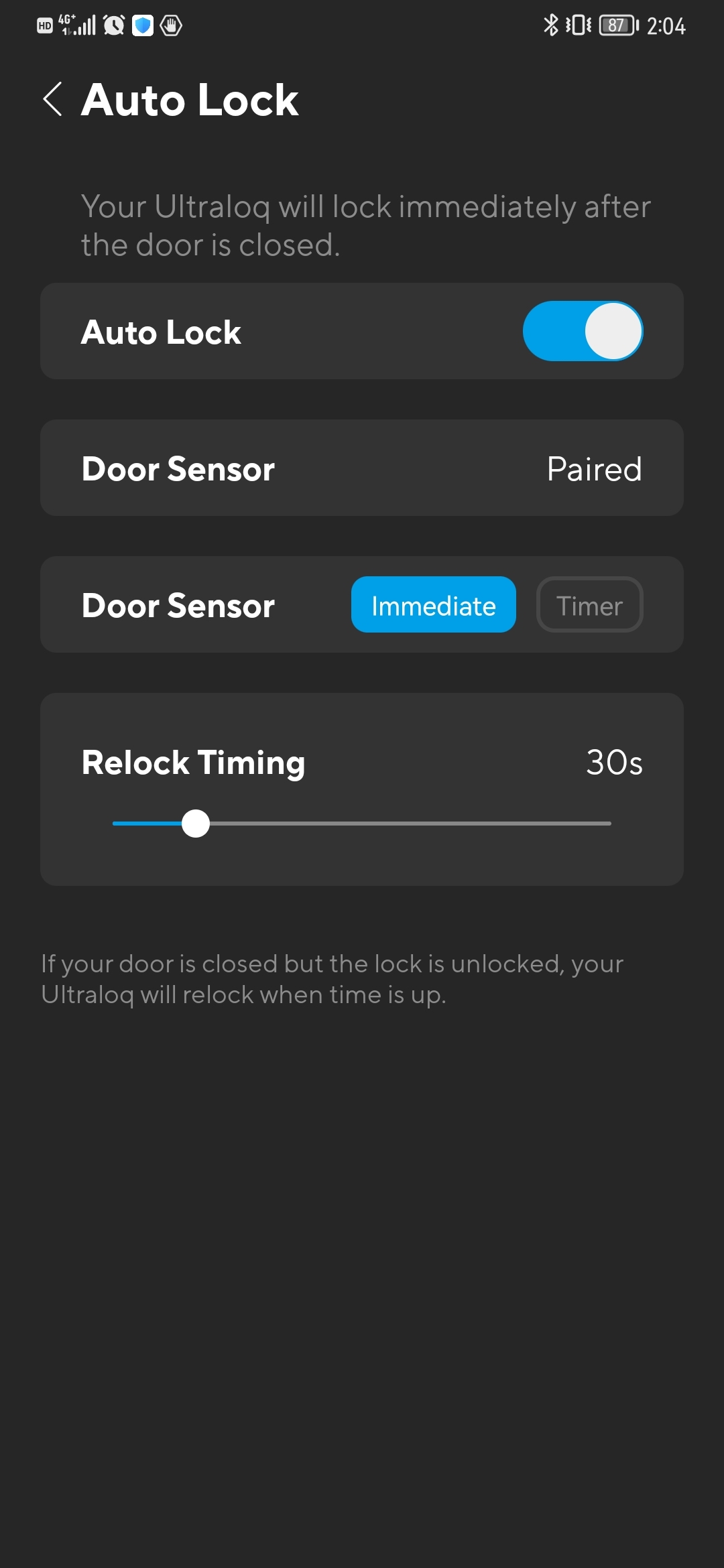 The lock will not Auto Lock after the door is closed. What should I do ...