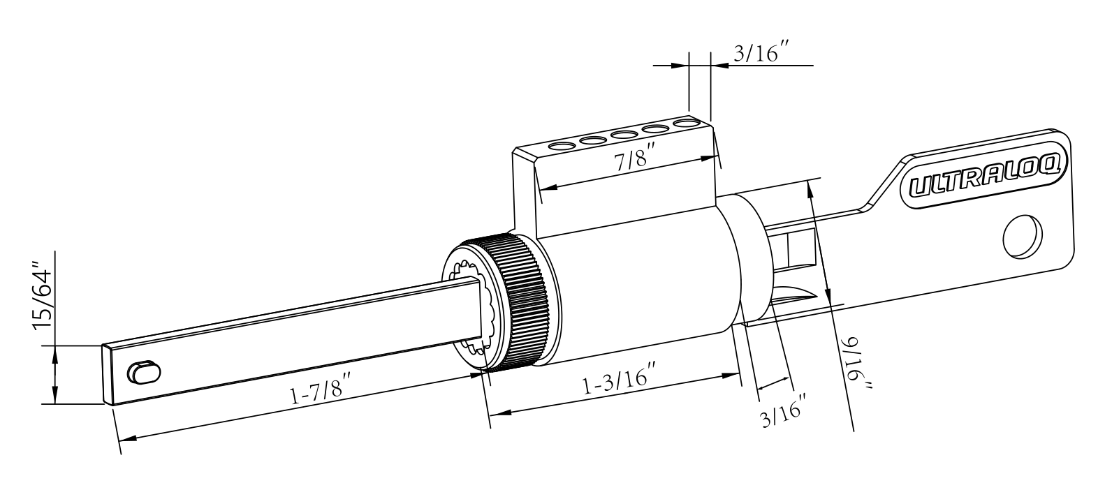 Description of the ULTRALOQ Bolt Series Cylinder Lock – ULTRALOQ