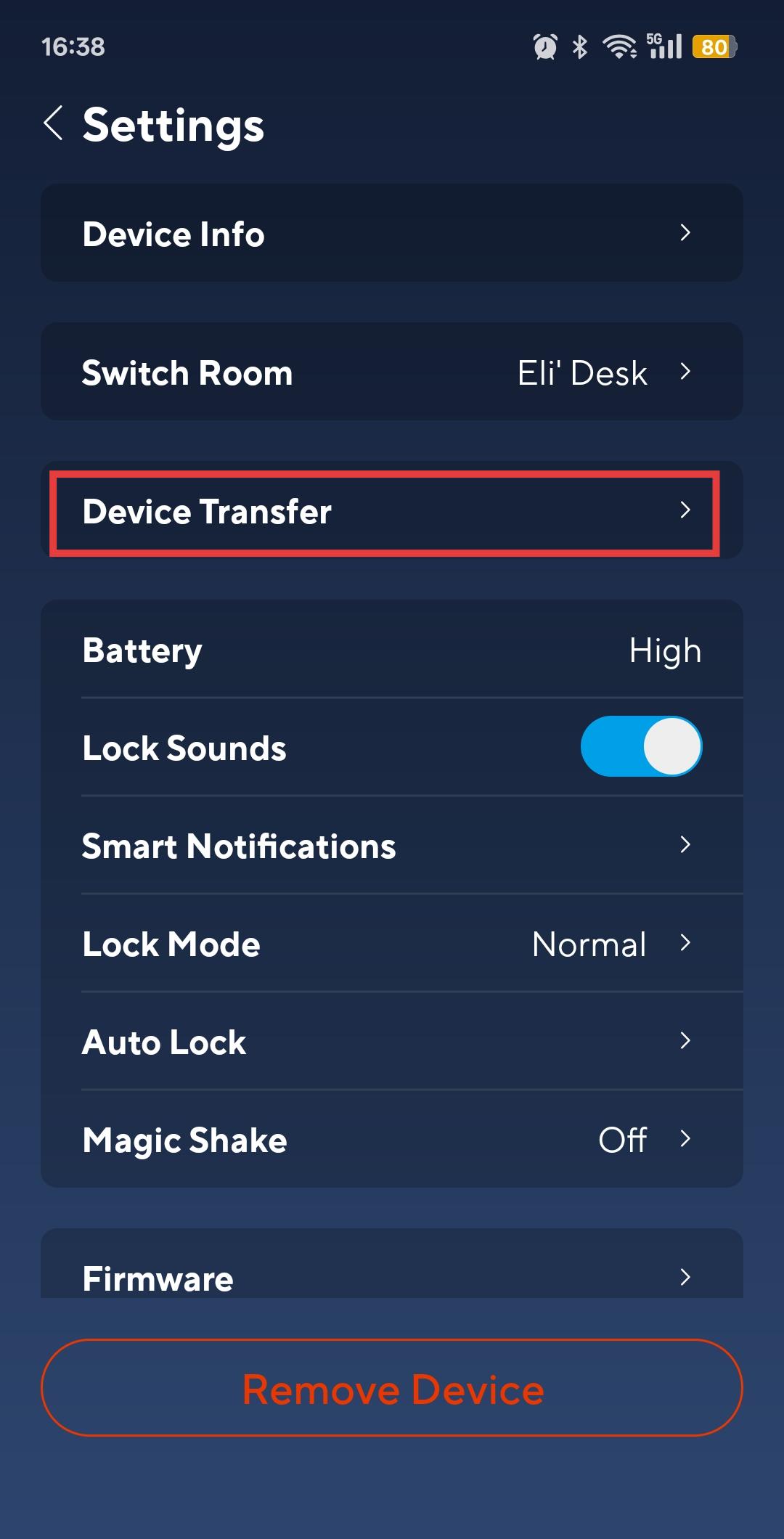 How to transfer a device to another user and how to accept the transfer ...