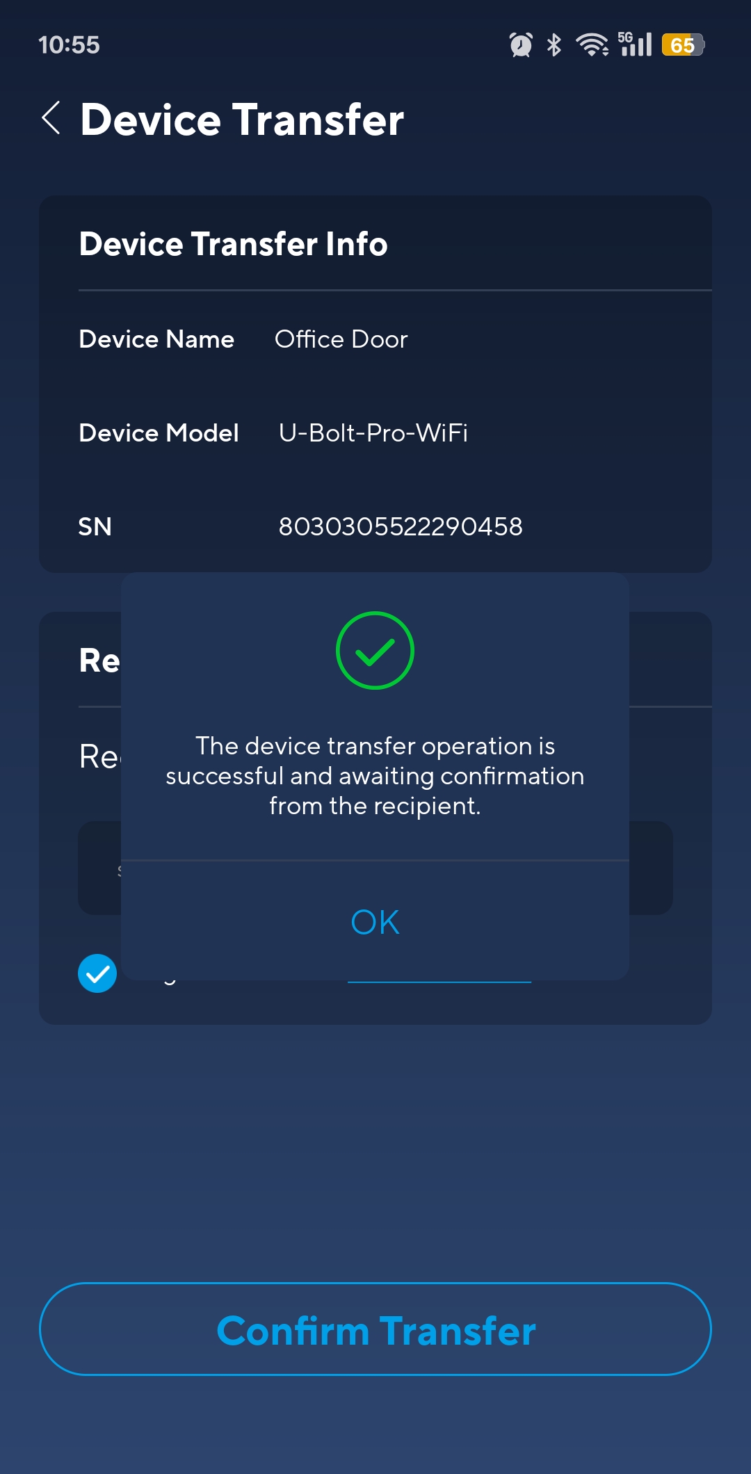 How to transfer a device to another user and how to accept the transfer ...